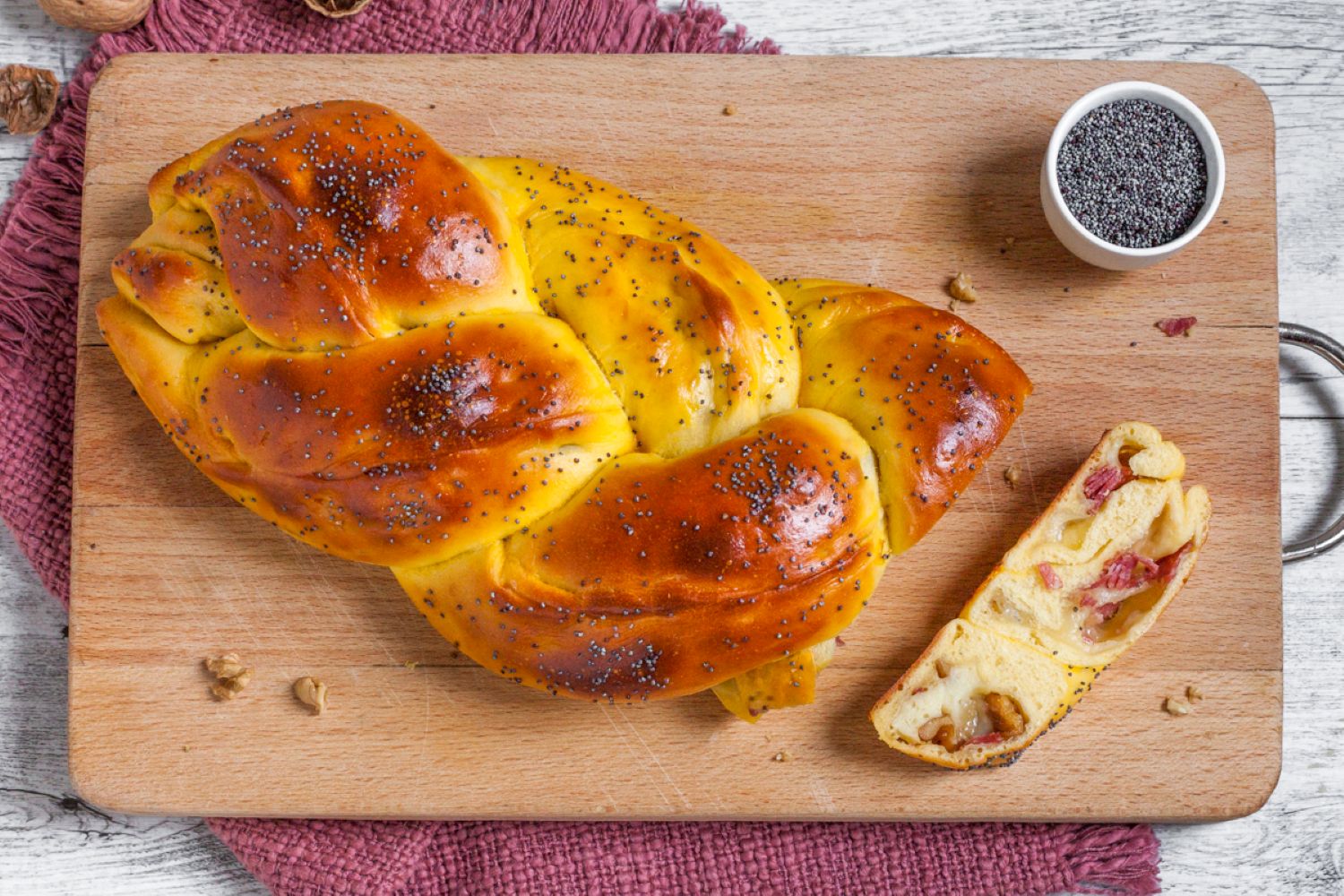 Ricetta: Treccia di brioche salata farcita | Latte Alto Adige