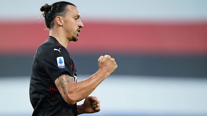 Sampdoria 1-4 AC Milan, Serie A TIM 2019/2020: Zlatan Ibrahimović post ...