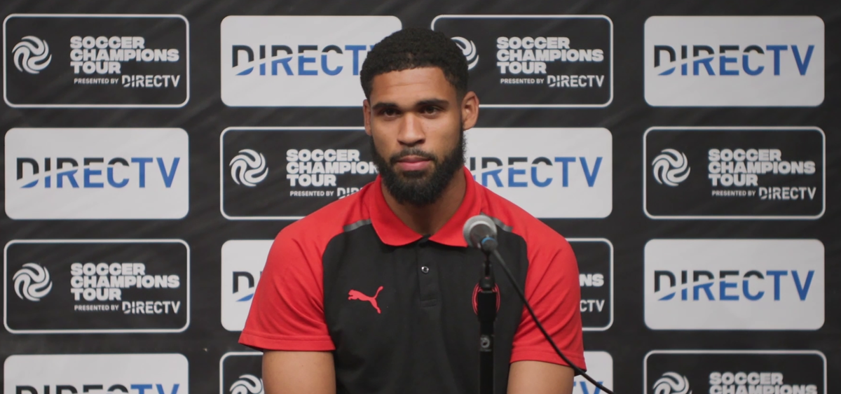Ruben Loftus-Cheek's press conference in Las Vegas, ahead of AC Milan v ...