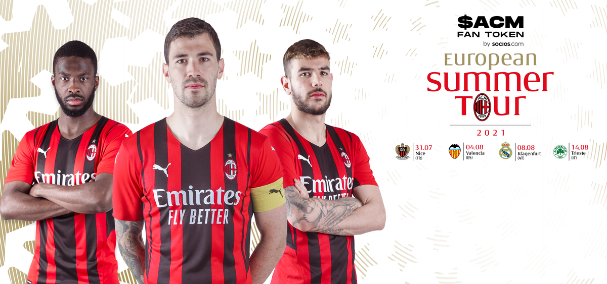 AC Milan unveils-2021 il $ACM Fan Token European Summer Tour | AC Milan