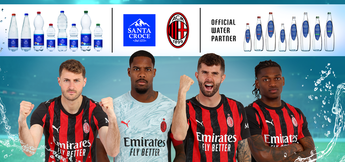 AC Milan e Acqua Santa Croce insieme per promuovere benessere, qualità e sostenibilità | AC Milan