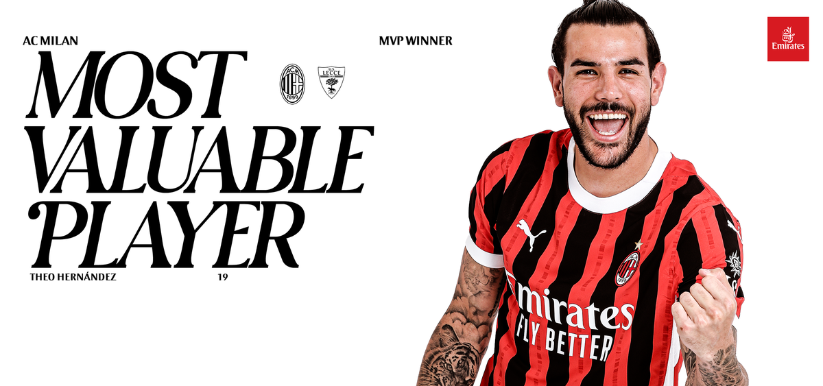 AC Milan 3-0 Lecce, Serie A 2024/2025: Theo Hernández MVP | AC Milan