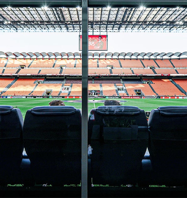 "Front Row Experience": San Siro experienced like never before: the ...