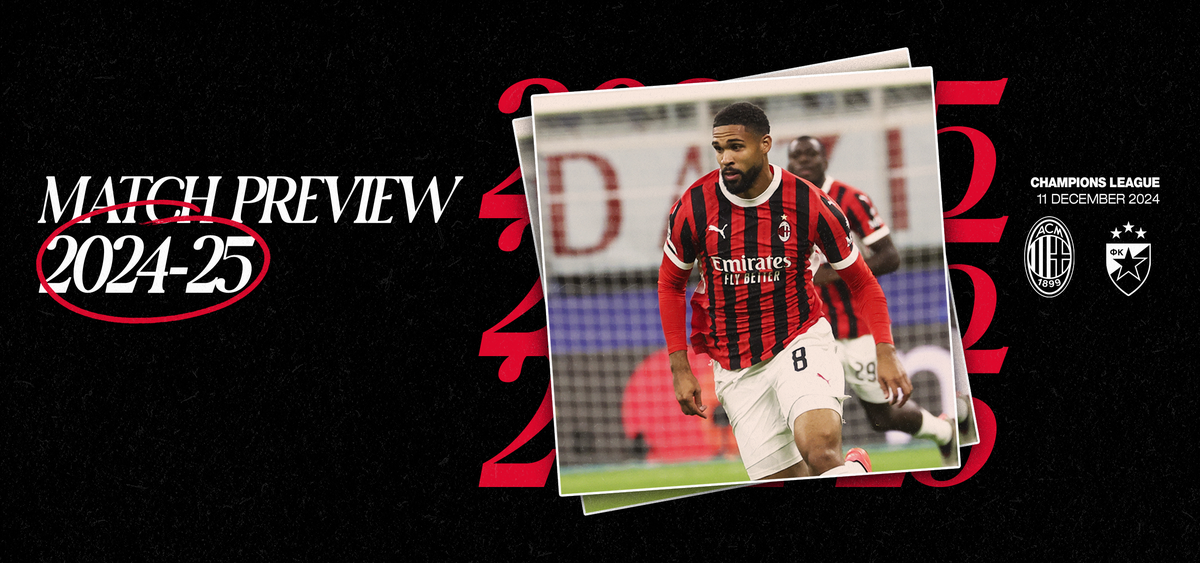 AC Milan v Crvena zvezda, Champions League 2024/2025: stats, table ...