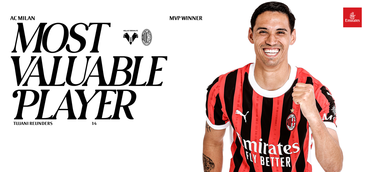 Hellas Verona 0-1 AC Milan, Serie A 2024/2025: Tijjani Reijnders MVP ...