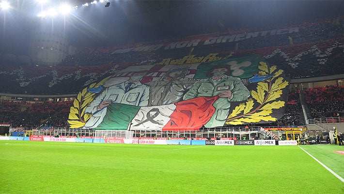 AC Milan v Inter: the Rossoneri's beautiful tifo | AC Milan