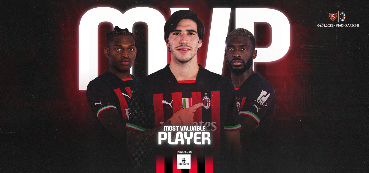 Salernitana 1-2 AC Milan, Serie A 2022/2023: Sandro Tonali is the MVP | AC Milan