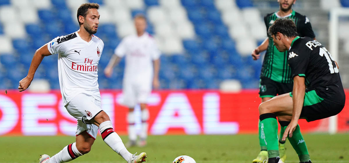 The data and statistics from Sassuolo 1-2 AC Milan, Serie A TIM 2019/ ...