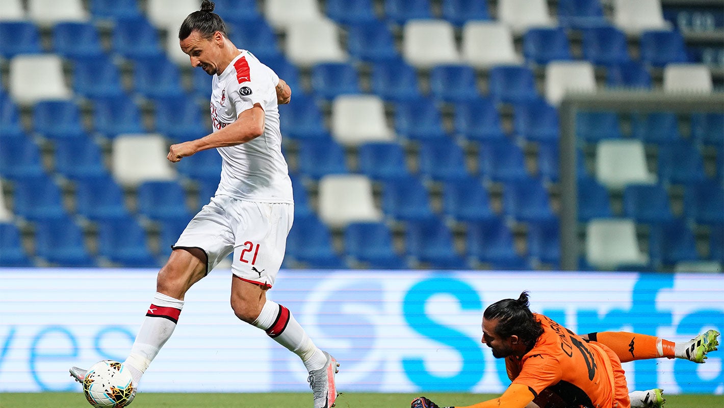 Zlatan Ibrahimović, our man of the match from Sassuolo 1-2 AC Milan ...