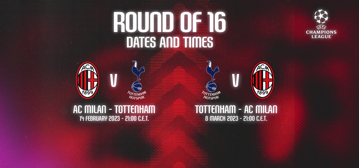 Round of 16 draw, UEFA Champions League 2022/2023 | AC Milan