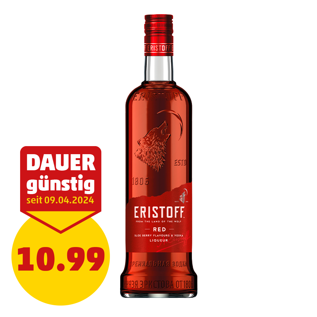 eristoff red 0 7 liter pro flasche