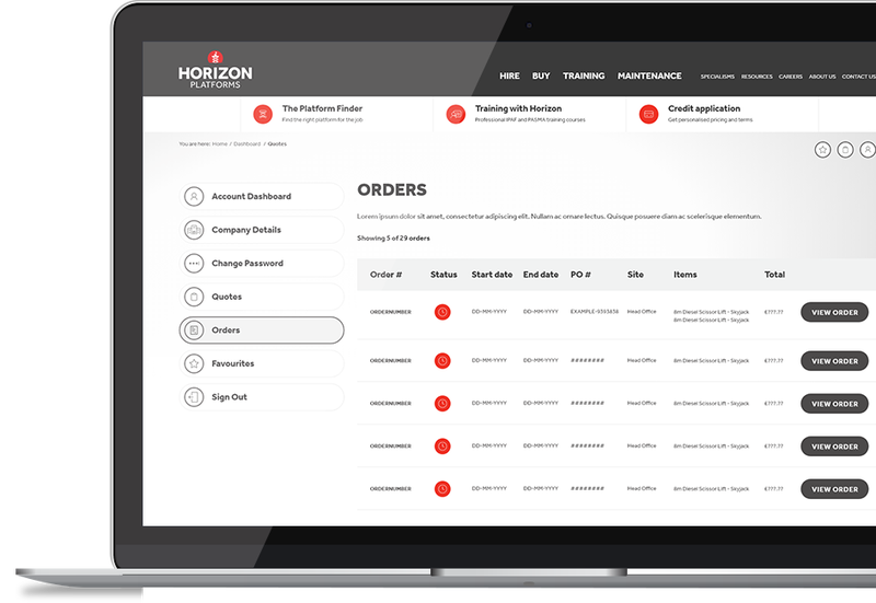 Horizon Platforms - Leading Powered Access Hire and Training Provider