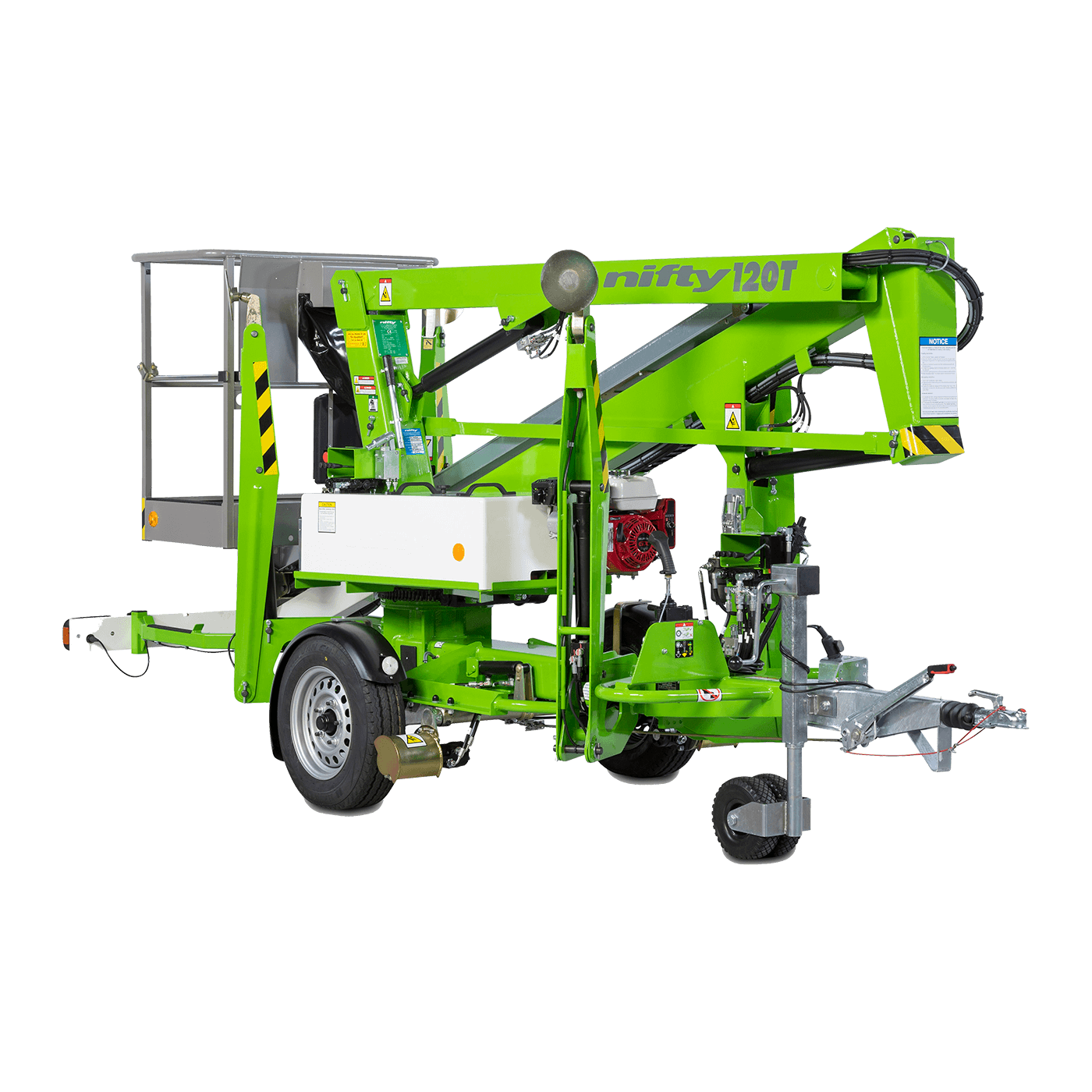 10m Bi-Fuel Trailer Mounted Boom Lift | Niftylift 120T | Horizon