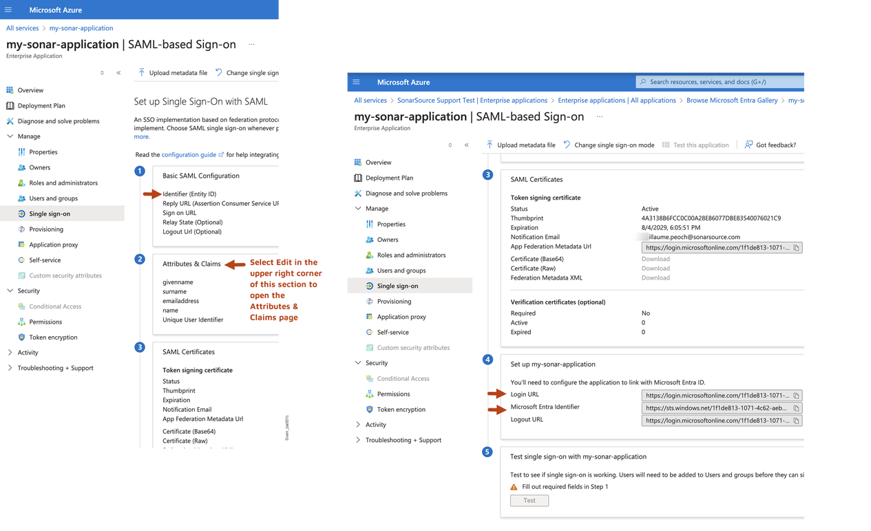 Configuring SAML with Entra ID | SonarQube Community Build Documentation