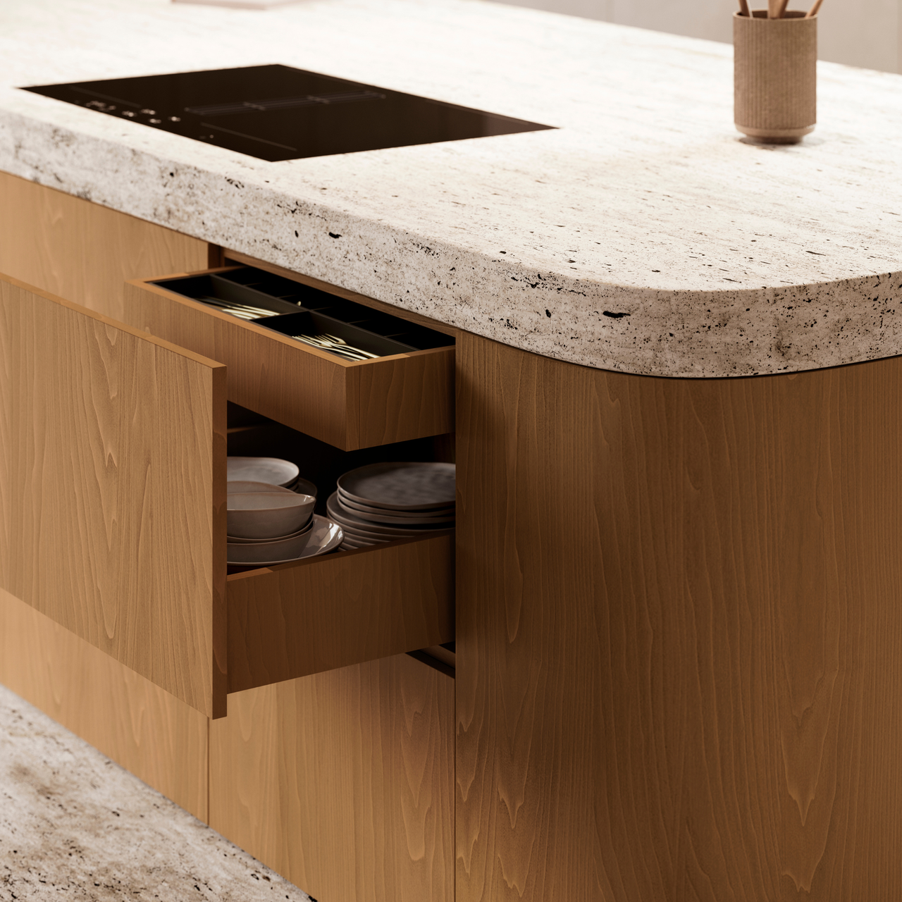 Shinnoki-afgewerkte panelen voor architecten en meubelmakers