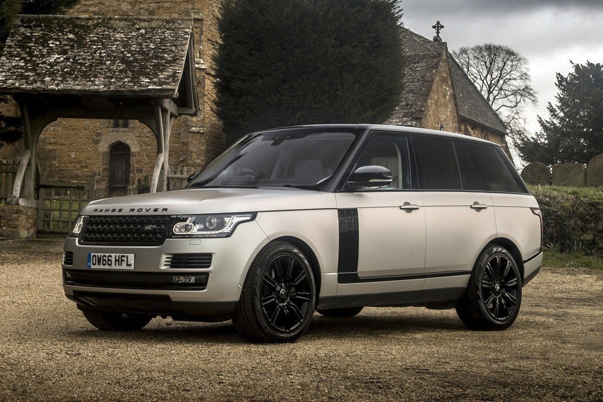 Cream Range Rover