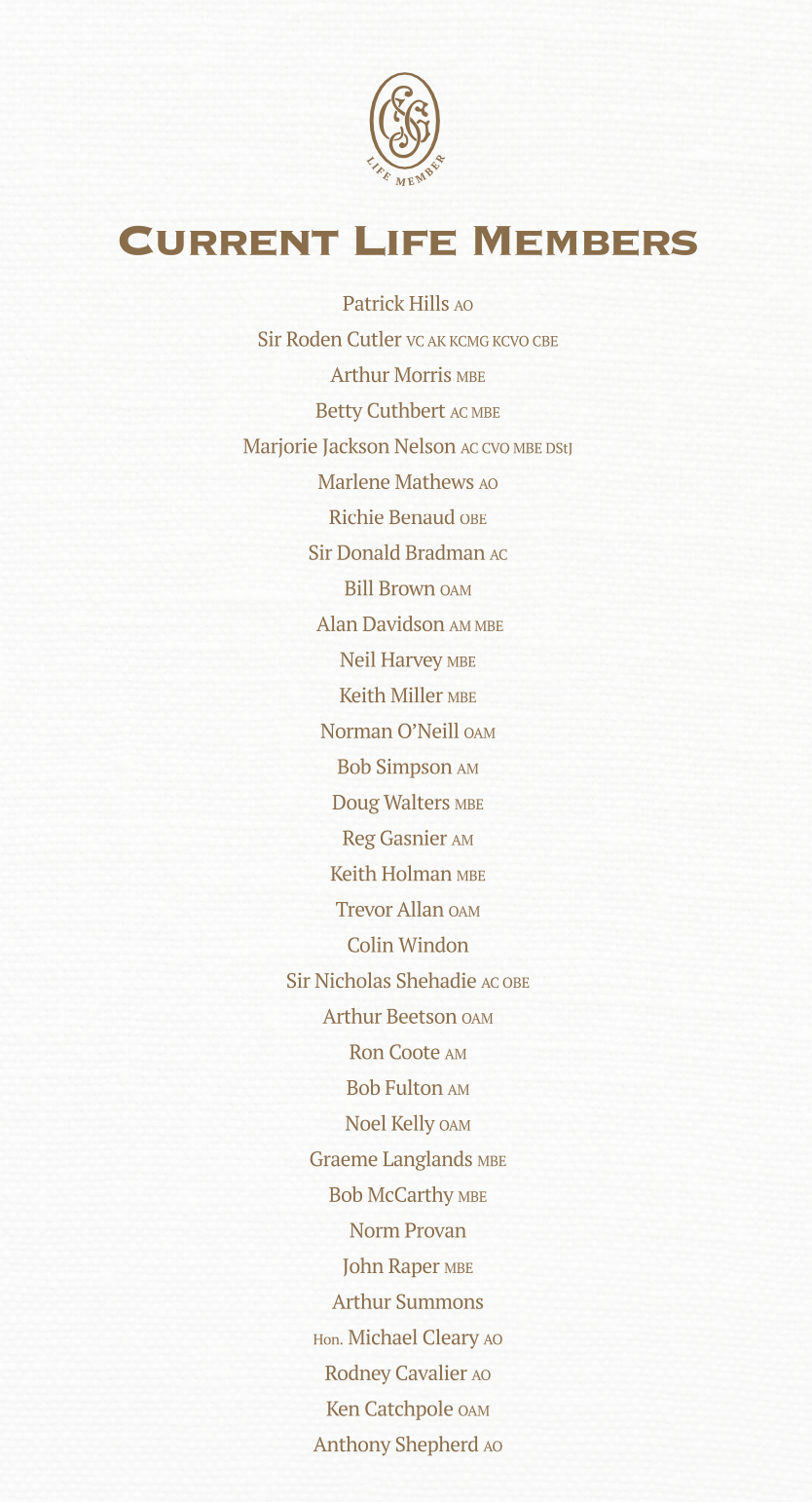 12 New SCG Life Members Inducted