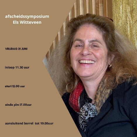 21 juni: Afscheidssymposium Els Witteveen - UMC Utrecht