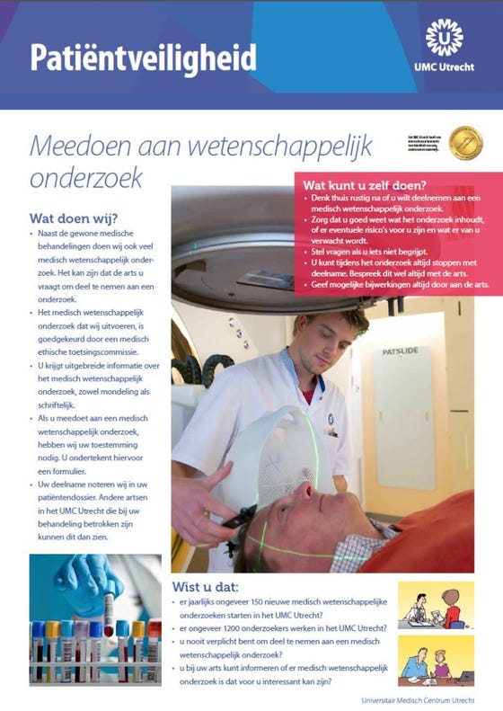 Meedoen aan wetenschappelijk onderzoek Oncologie - UMC Utrecht