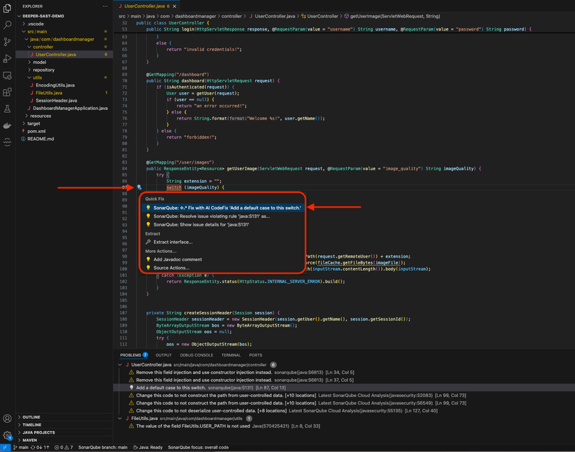Setting up SonarQube IDEExtension for VS Code & apply AI CodeFix | Sonar