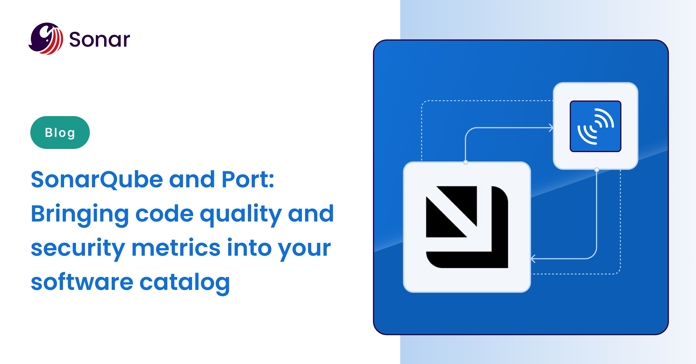 SonarQube and Port: Bringing code quality and security metrics into your software catalog | Sonar