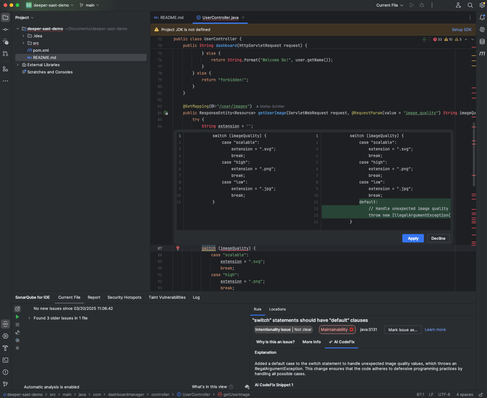Setting up SQ IDE Plug-in for IntelliJ | Sonar