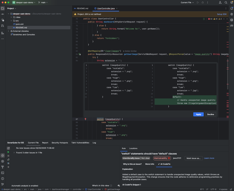 Setting up SQ IDE Plug-in for IntelliJ | Sonar
