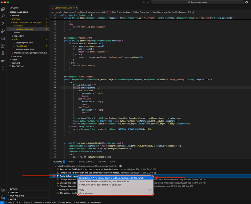 Setting up SonarQube IDEExtension for VS Code & apply AI CodeFix | Sonar