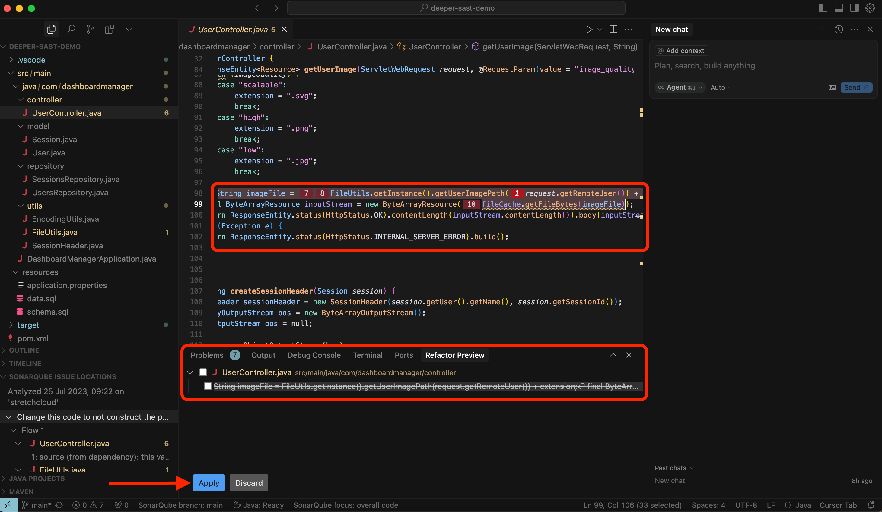 Setting up SQ IDE Plug-in for Cursor | Sonar