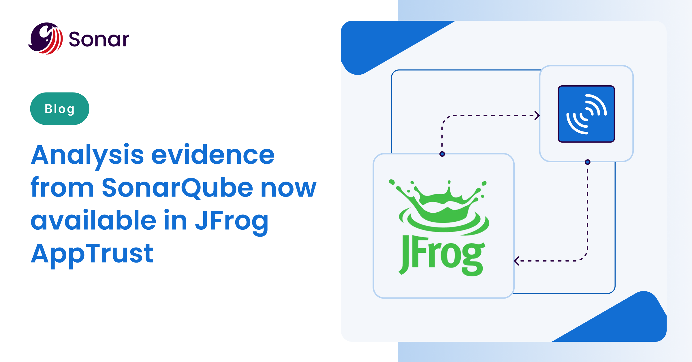 Analysis evidence from SonarQube now available in JFrog AppTrust | Sonar