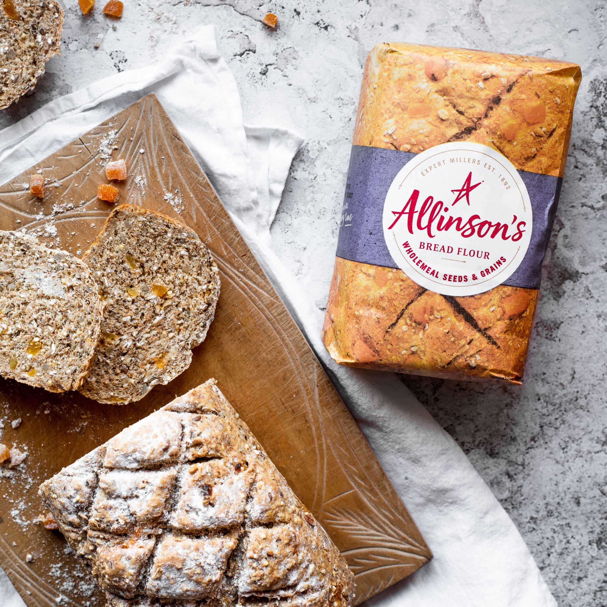 Wholemeal Seed and Grain Apricot Loaf Recipe