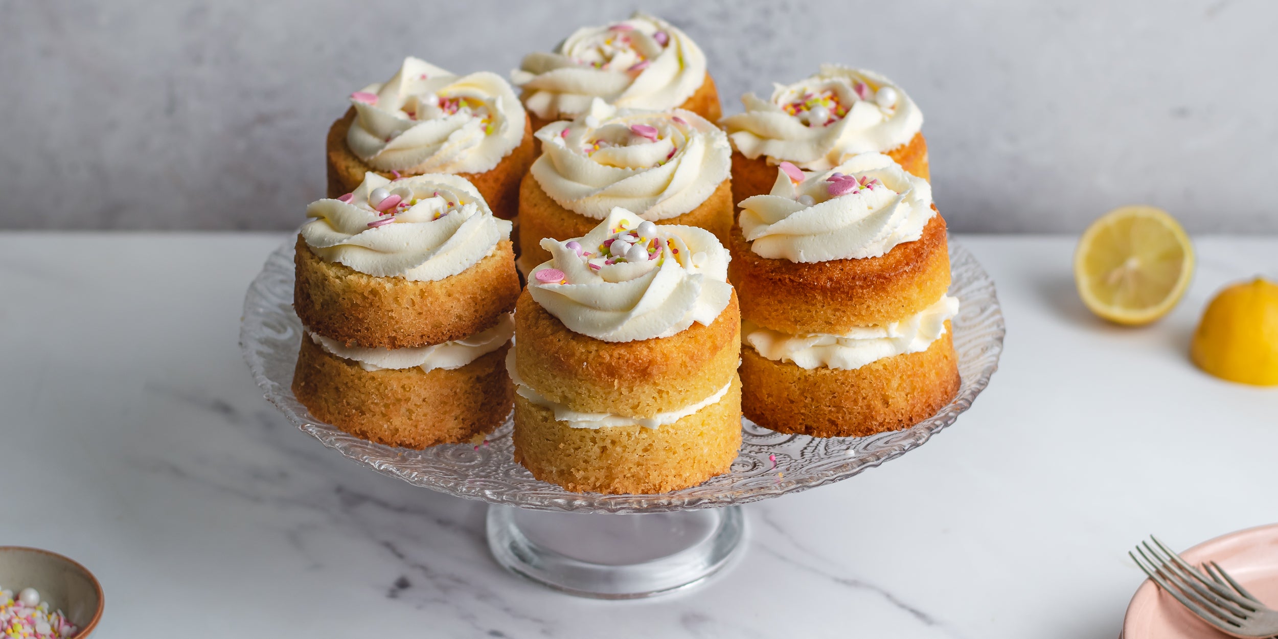 Mini Lemon Cakes | Baking Mad