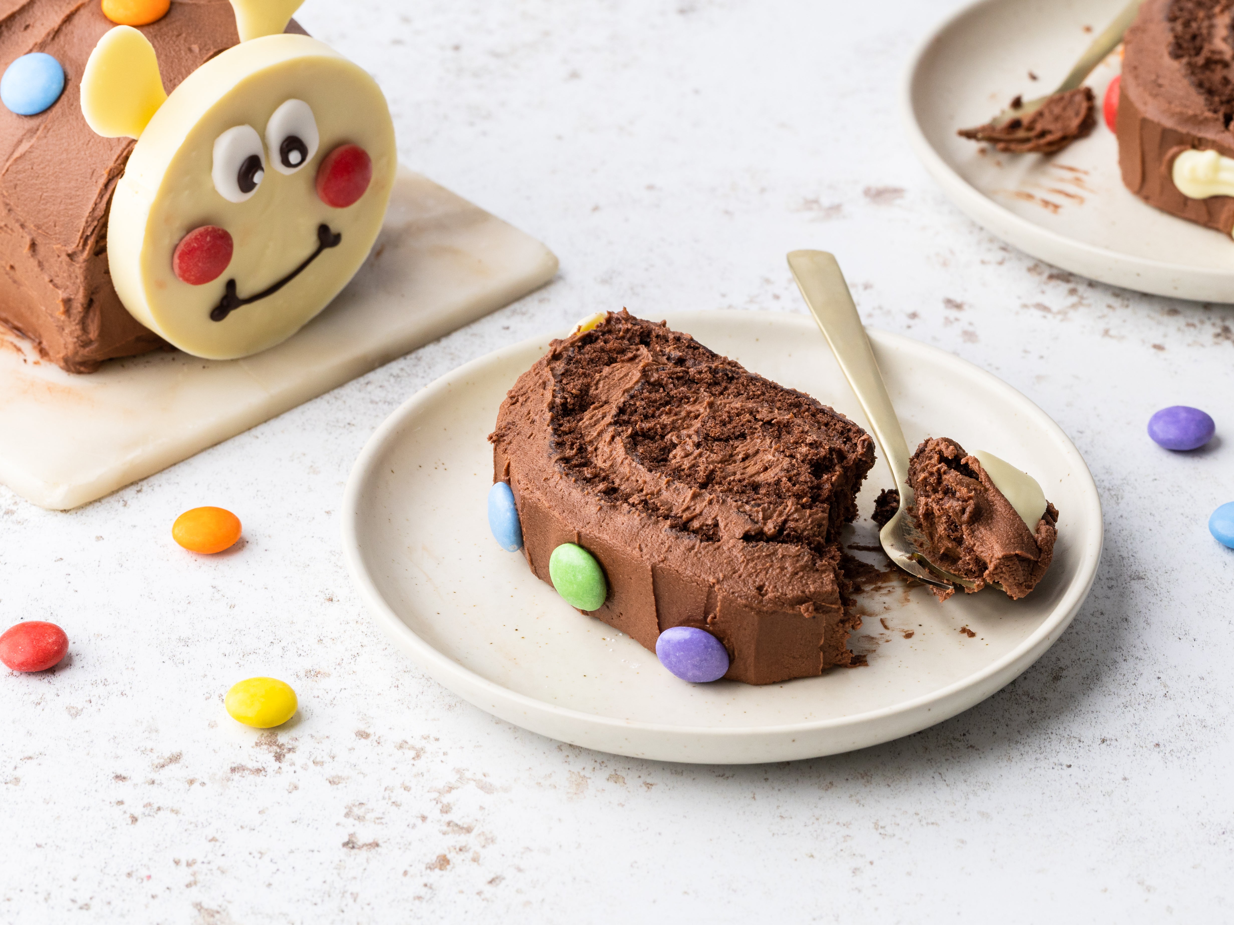 Caterpillar Cake Recipe Recipe | How to Make Caterpillar Cake