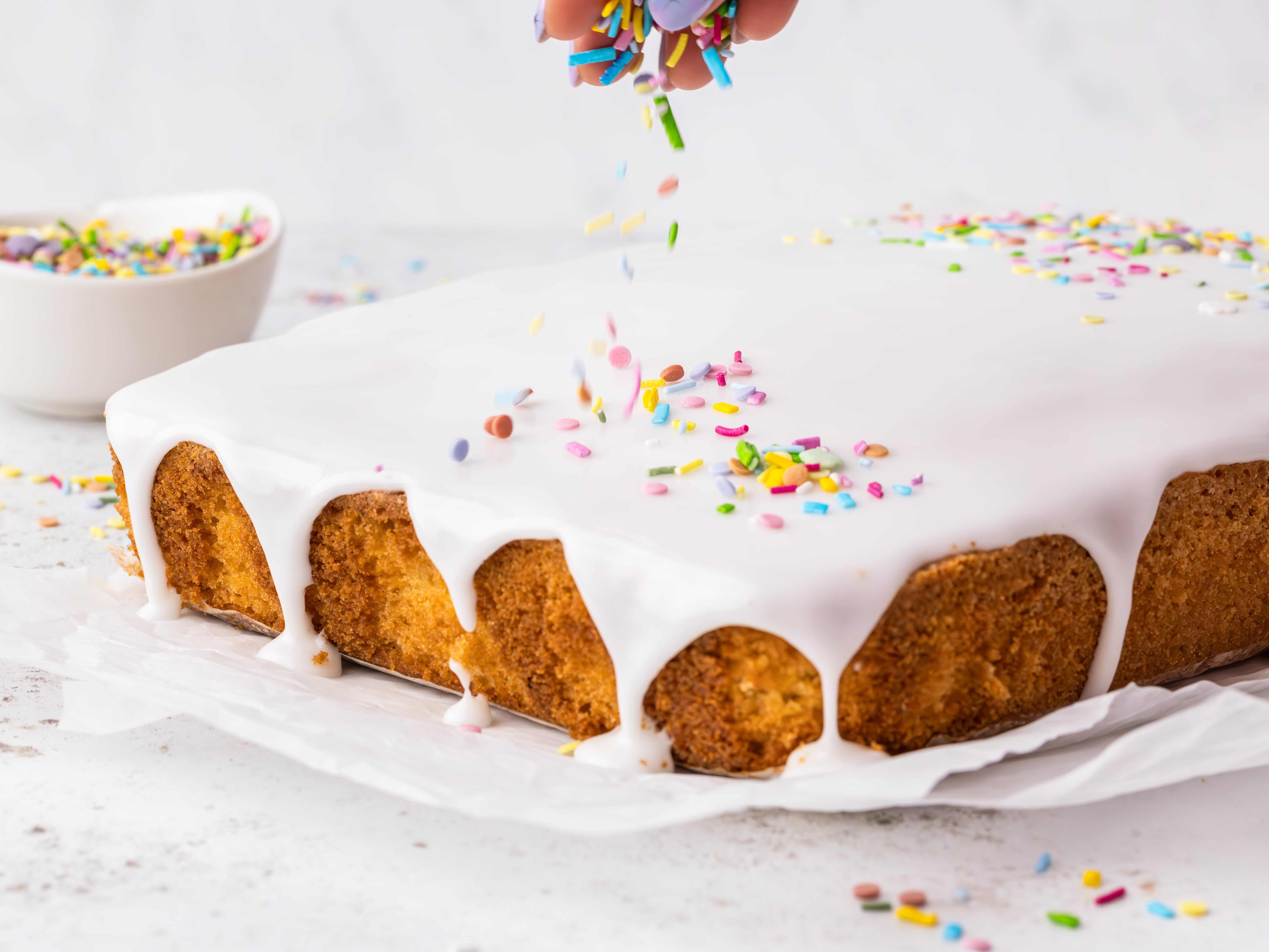 Sprinkle Cake Recipe | How to Make Sprinkle Cake