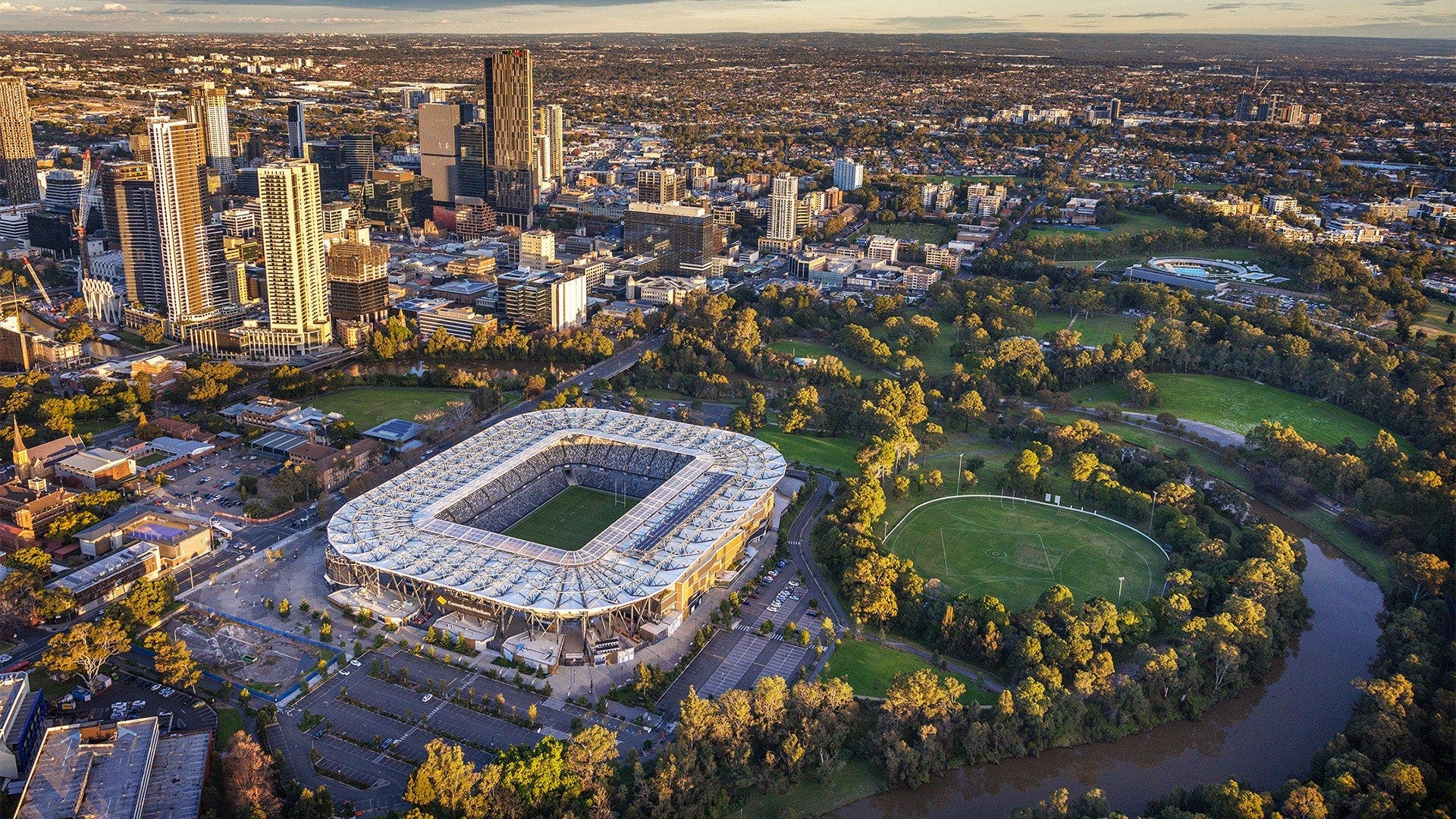 Commbank Stadium Aerial Stock Image CommBank Stadium, Parramatta