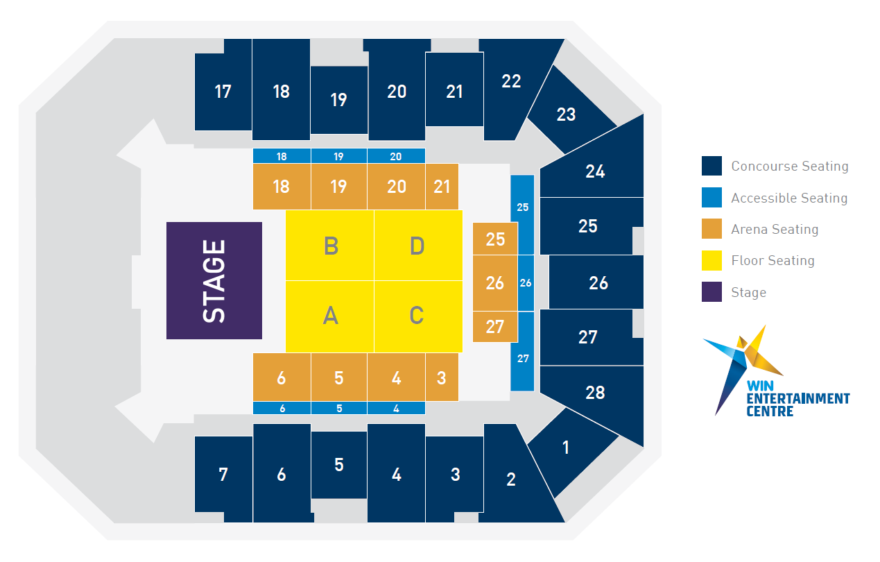 SEATING PLANS | WIN Sports & Entertainment Centres
