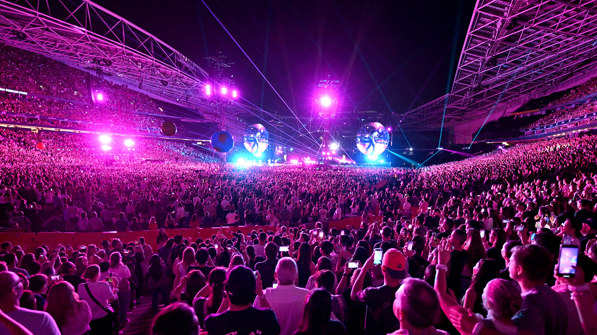 Coldplay break all-time concert attendance.. | Accor Stadium