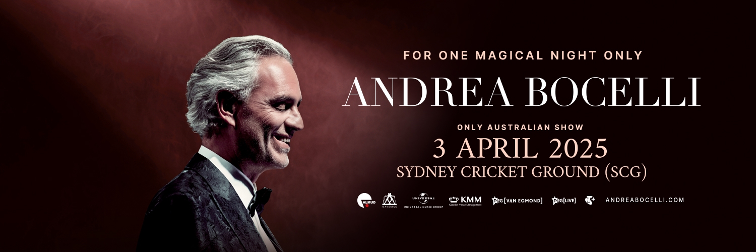 Global Icon Andrea Bocelli Announces Exclusive SCG Show