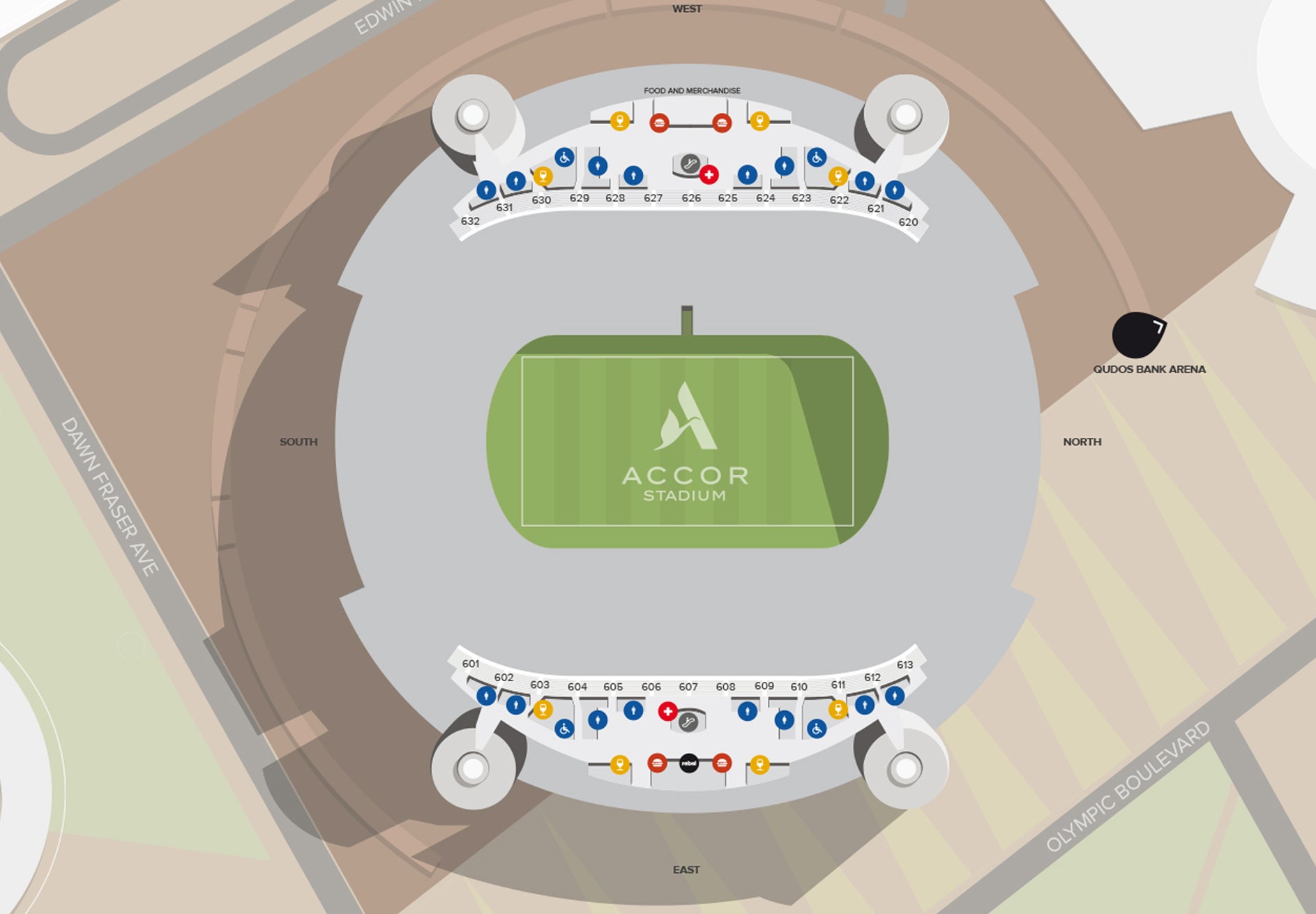 Sydney Olympic Park Accor Stadium Map - Infoupdate.org