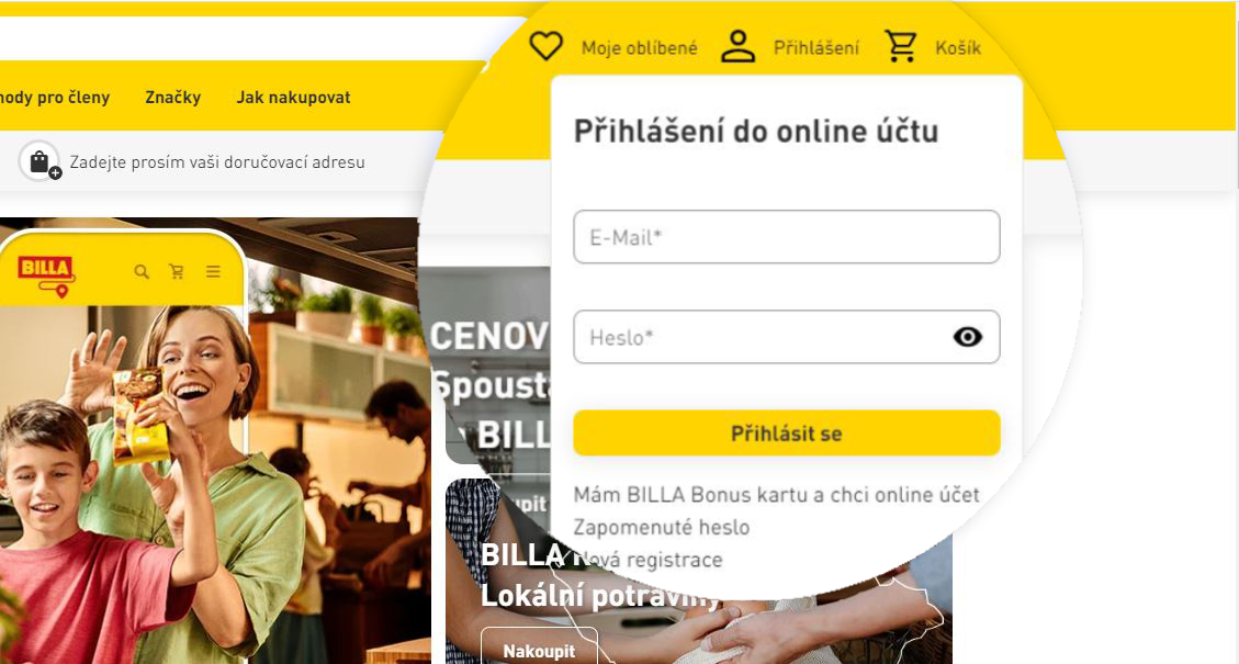 Jak nakupovat | BILLA e-shop