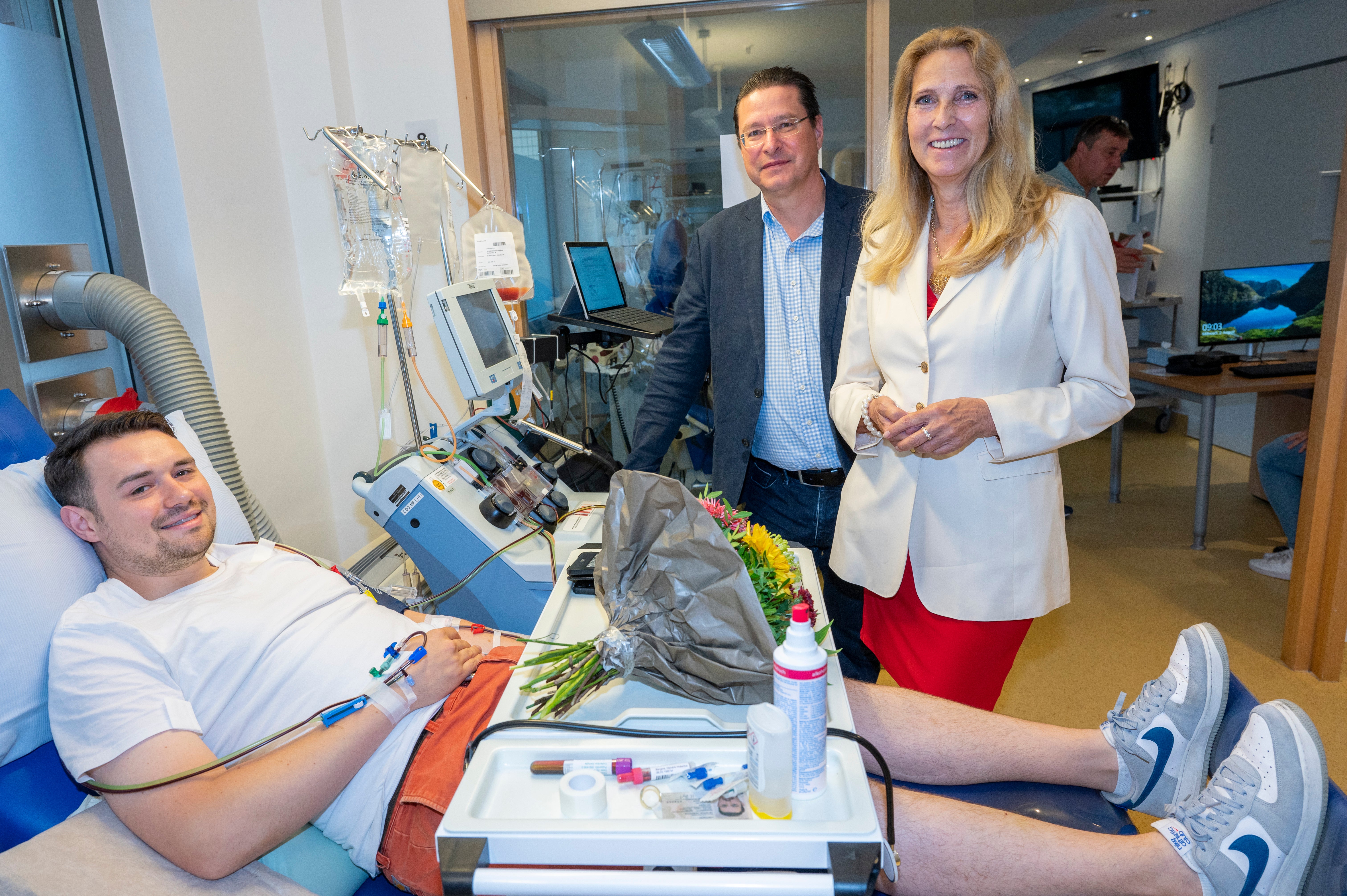 Erste Stammzellspenden im DKMS Collection Center Köln