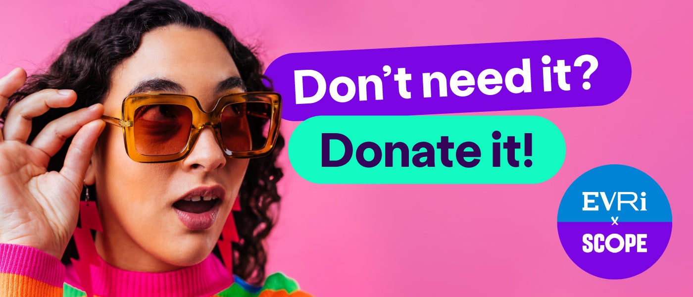 Donating items to our shops | Disability charity Scope UK