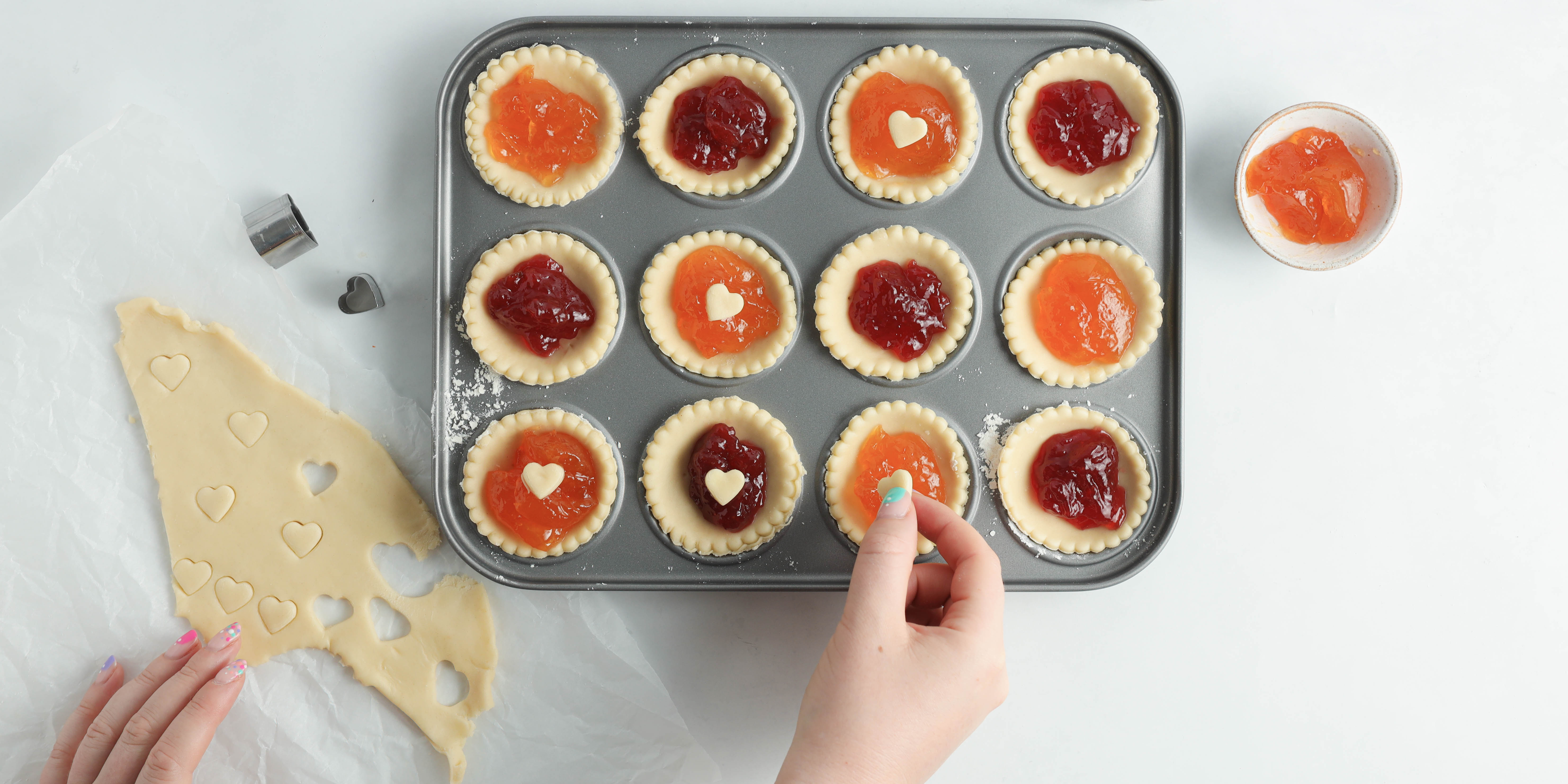 Mini Jam Tarts Recipe | How to Make Mini Jam Tarts