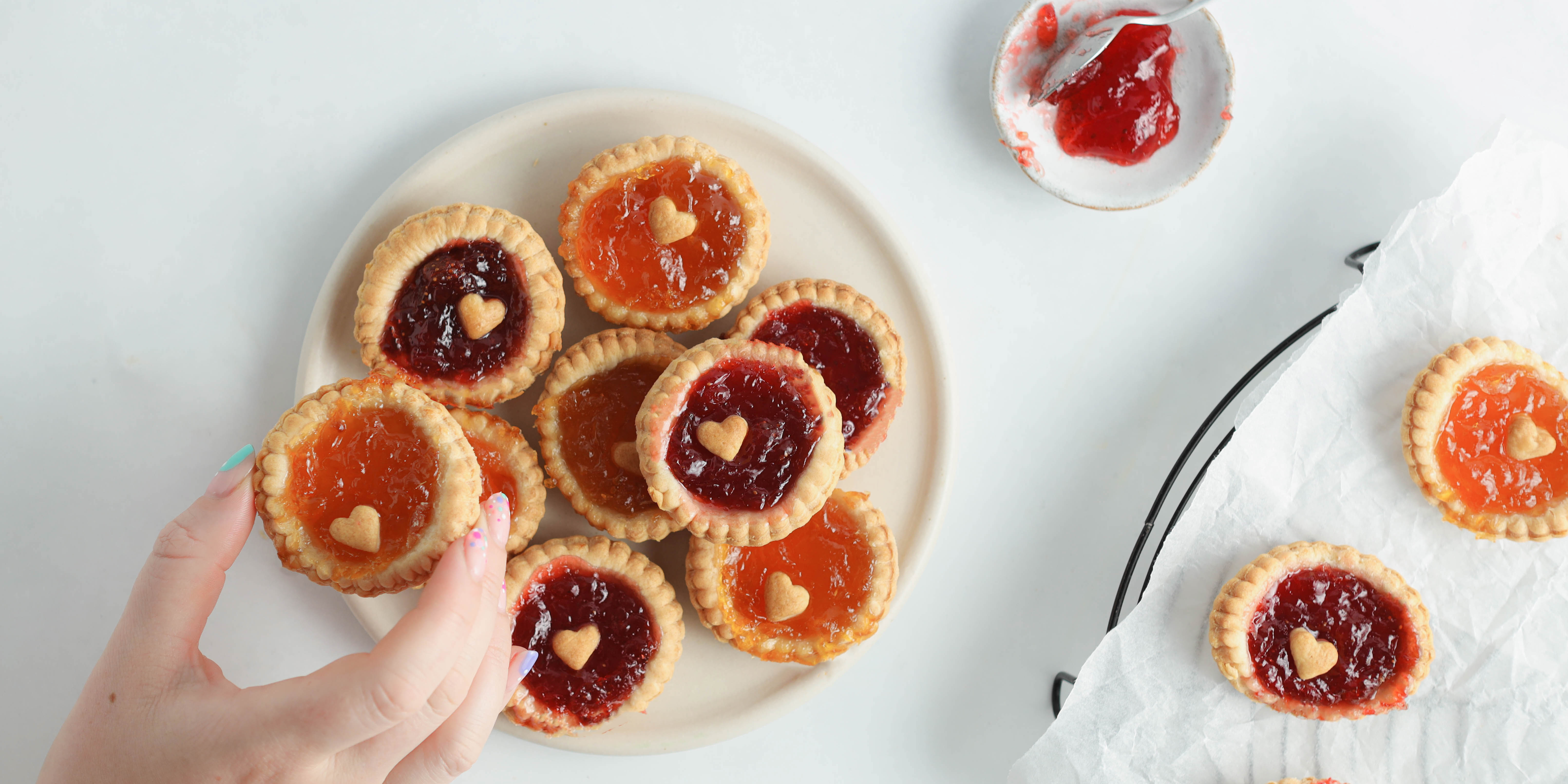 Mini Jam Tarts Recipe | How to Make Mini Jam Tarts