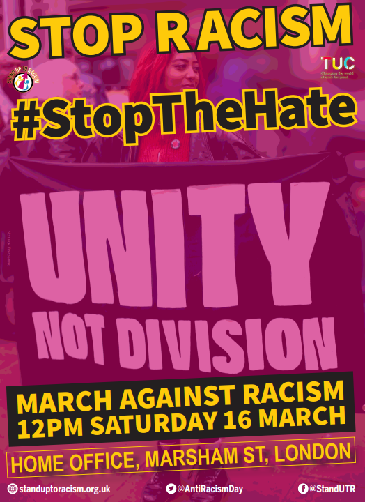Stand up to Racism Marches: Join us | TSSA