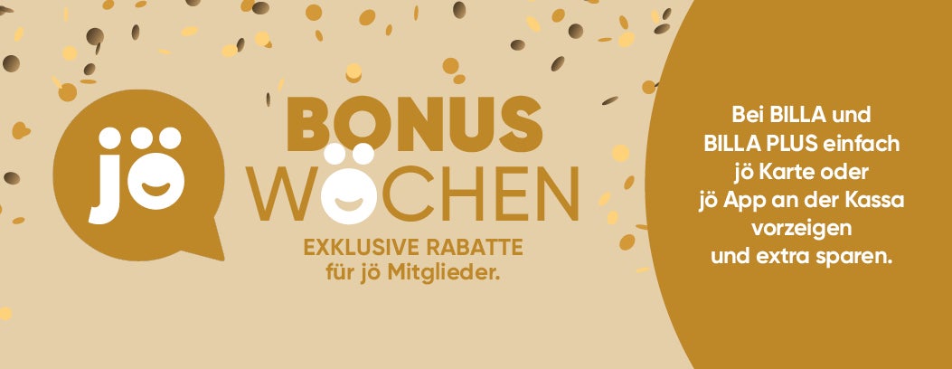 jö Bonus Club Partner BILLA und BILLA PLUS