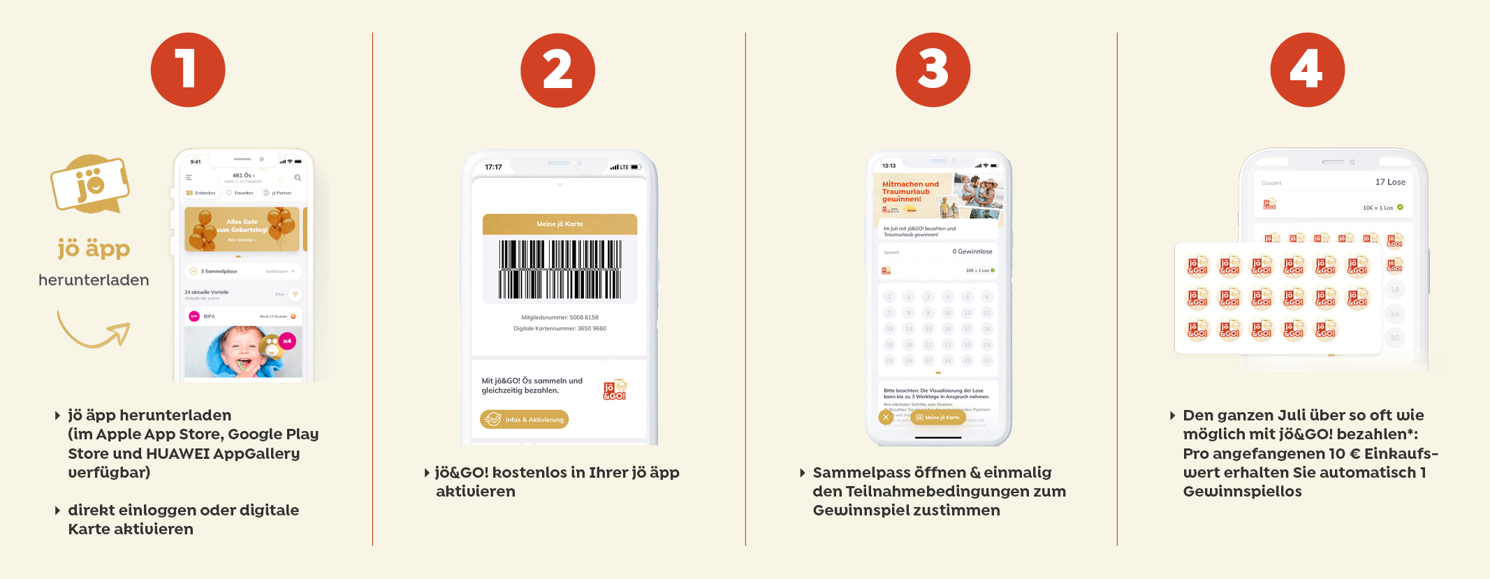 Im Juli mit jö&GO! bezahlen und Traumurlaub gewinnen