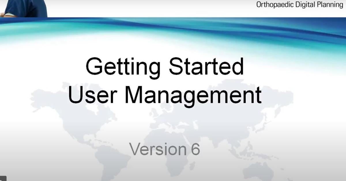 Tutorial: How to Manage Users in OrthoView