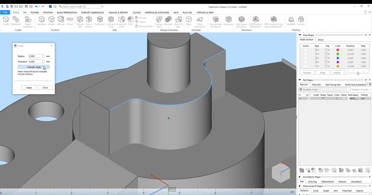 Tutorial: Generating Fillets | Materialise Magics