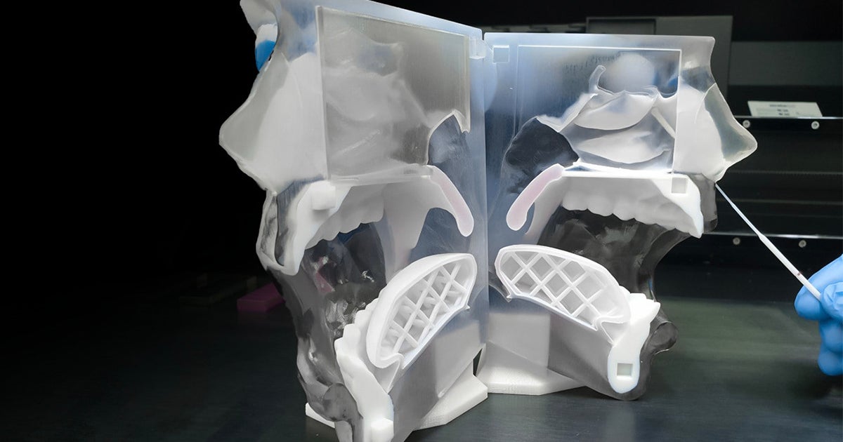 3D-Printed Medical Manikins - Training Aids for COVID-19 Swab Collection
